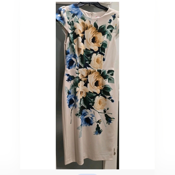 Betsey Johnson | Dresses | Betsy Johnson Bold Yellow Flowers Leaves On ...